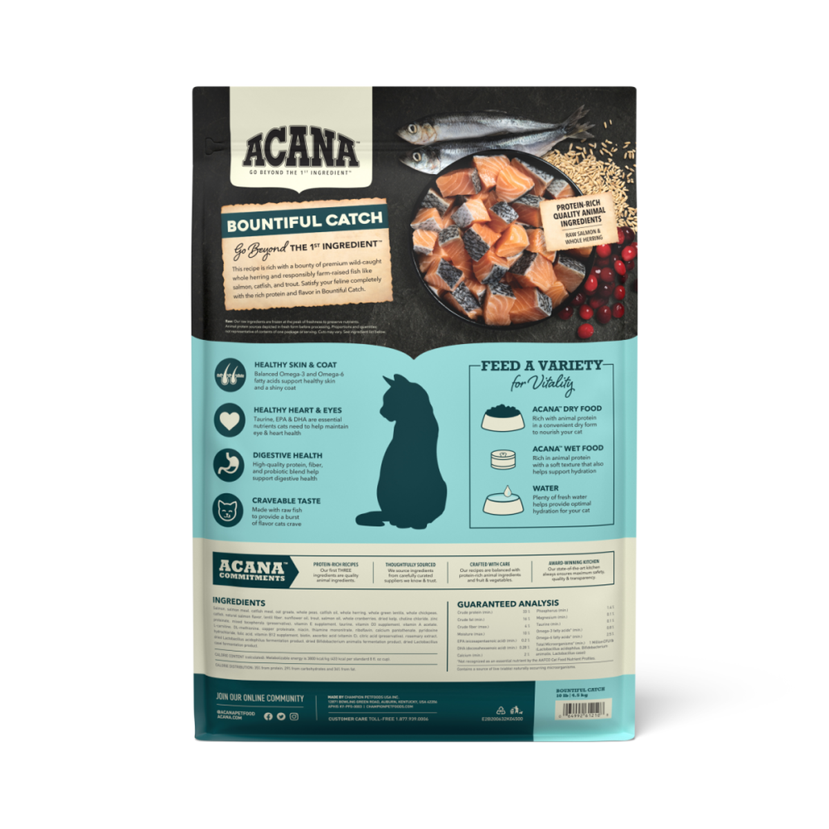 Bountiful Catch Dry Cat Food For Adult Maintenance | ACANA